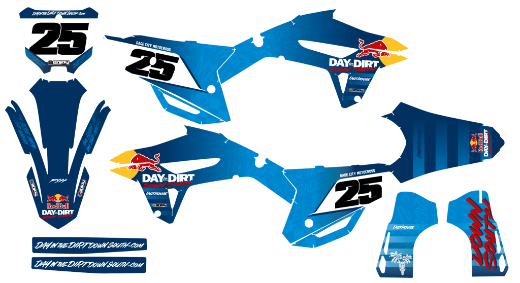 Red Bull Day In The Dirt Graphics Kit - Enjoy MFG