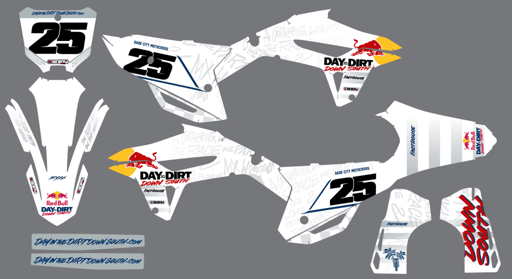 Red Bull Day In The Dirt Graphics Kit - Enjoy MFG